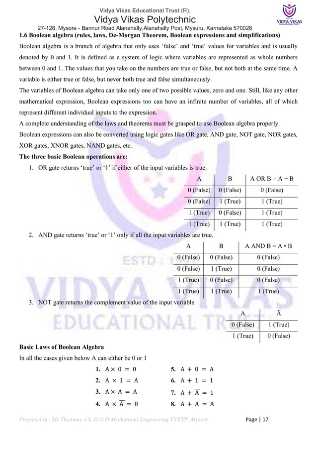 Fundamentals of Computer 20CS11T.pdf | Computing | Technology & Computing