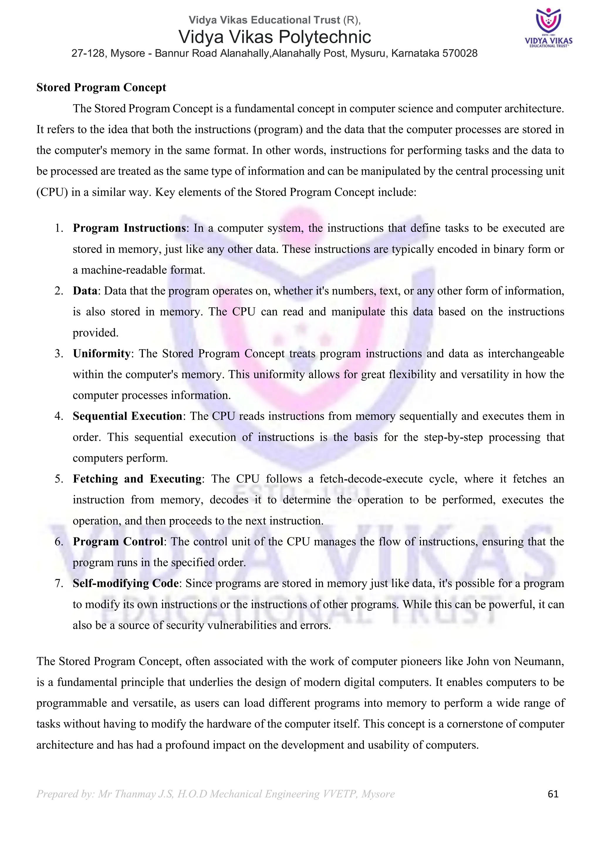Fundamentals Of Computer 20cs11t Chapter 4pdf 