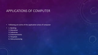 Fundamentals of computer and information system(unit 1) | PPT