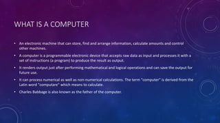 Fundamentals of computer and information system(unit 1) | PPT