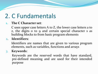 Fundamentals of computer programming by Dr. A. Charan Kumari | PPT