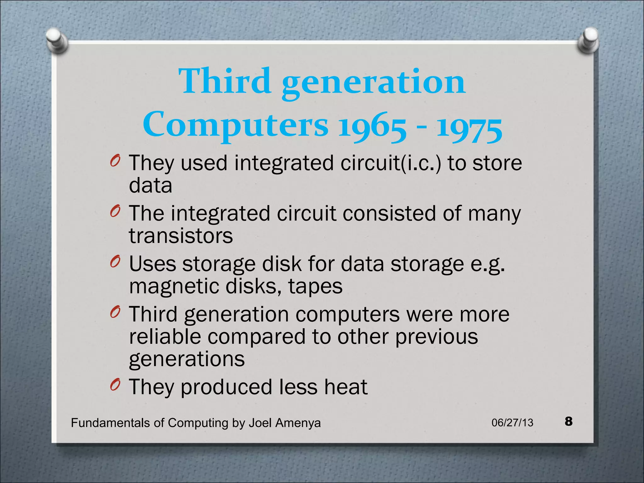 Fundamentals of computing | PPT