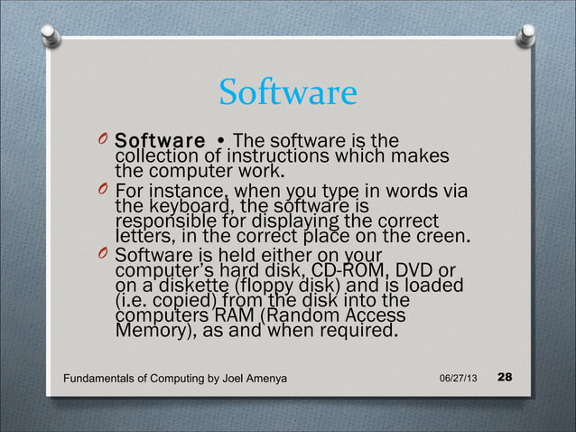 Fundamentals of computing | PPT