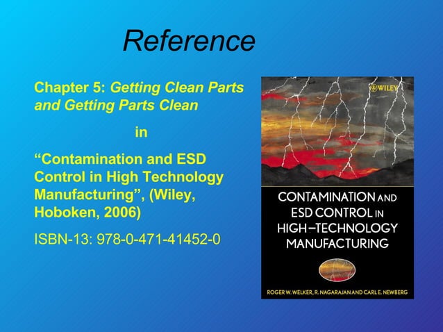 Fundamentals Of Contamination Control | PPT | Mechanical and Industrial ...