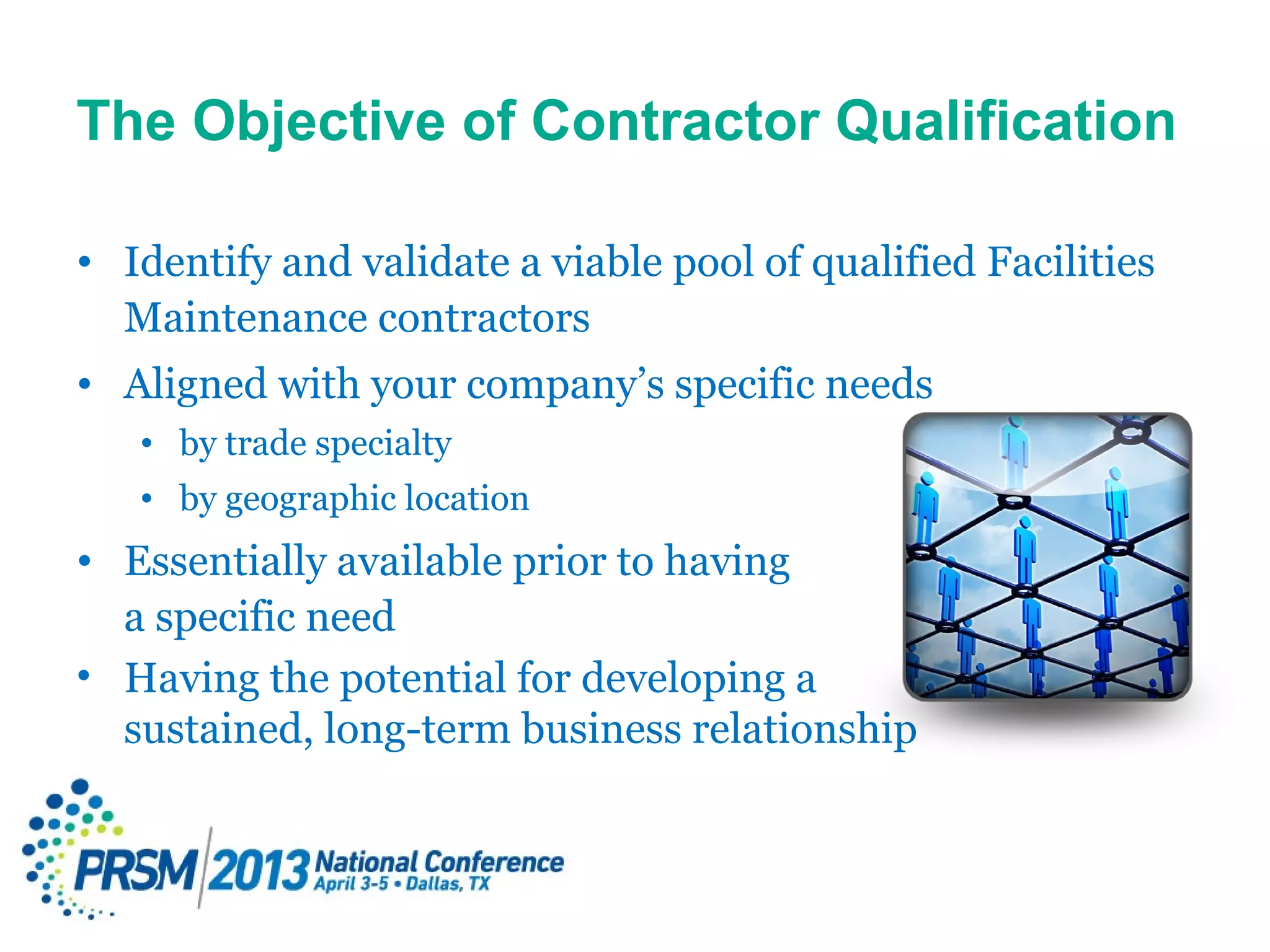 Fundamentals of Contractor Qualification | PPT