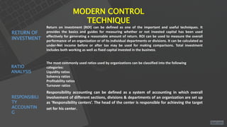 FUNDAMENTALS OF CONTROL : A REPORT FOR EPM EPORT FOR | PPTX