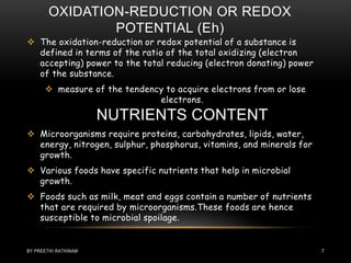 Fundamentals of control of microorganisms in food | PPTX