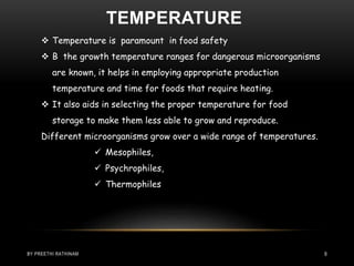 Fundamentals of control of microorganisms in food | PPTX