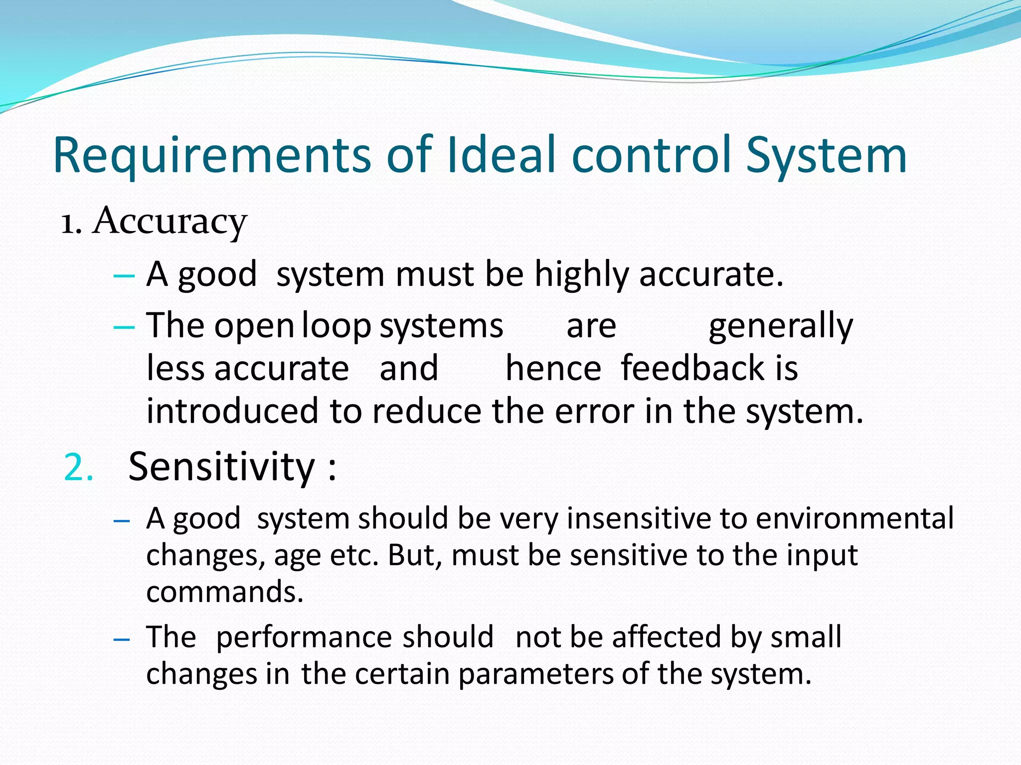automatic control, Basic Definitions, Classification of Control systems ...
