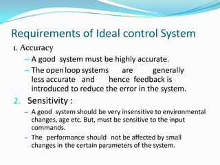 automatic control, Basic Definitions, Classification of Control systems ...