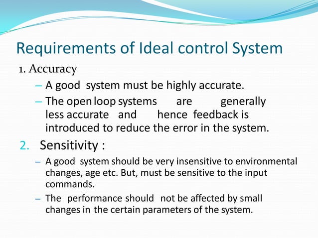 automatic control, Basic Definitions, Classification of Control systems ...