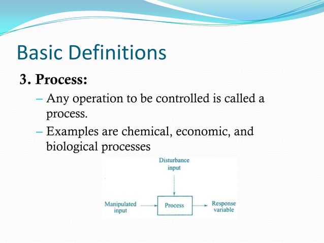 automatic control, Basic Definitions, Classification of Control systems ...