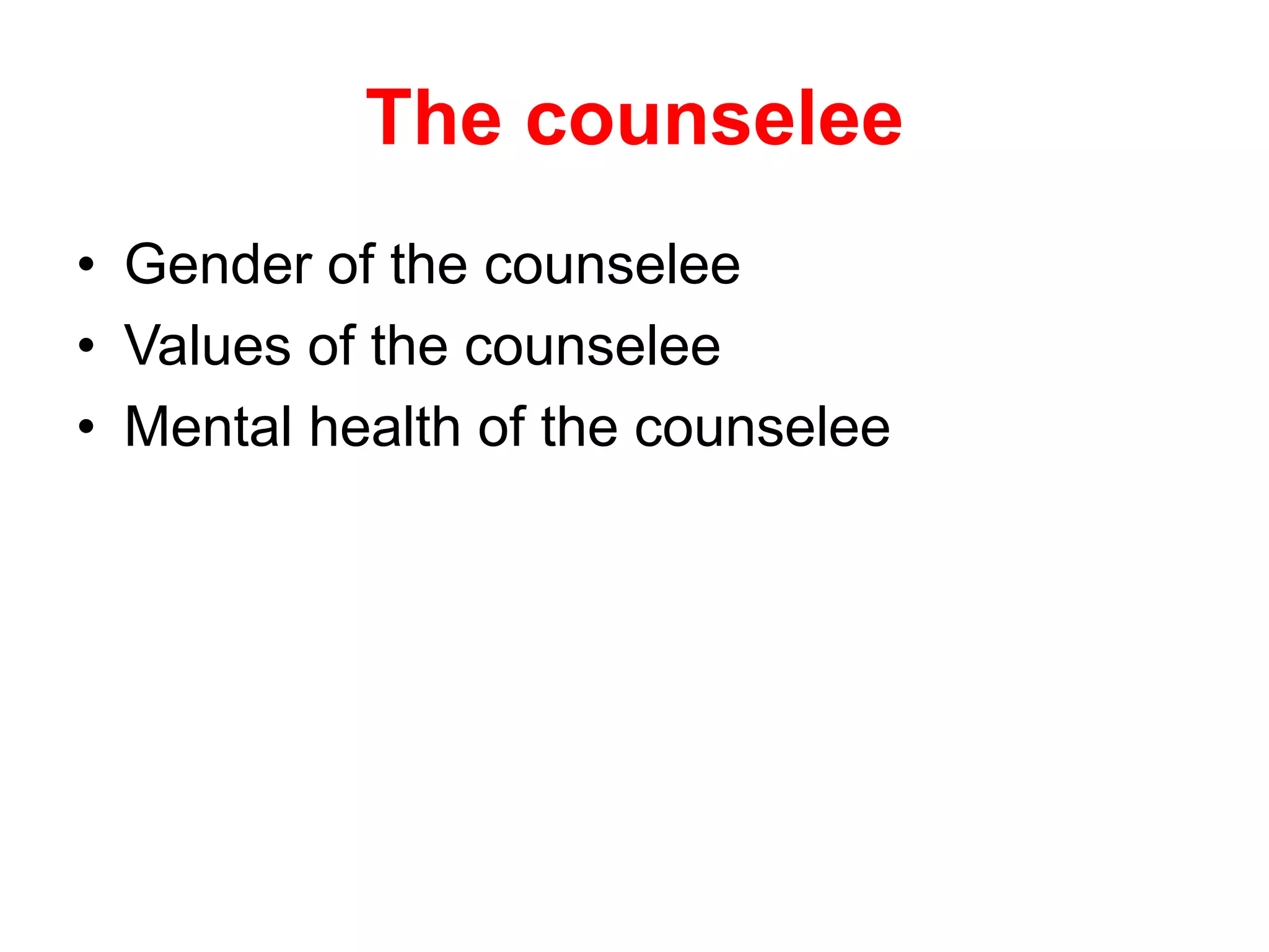 Fundamentals of counselling psychology | PPTX