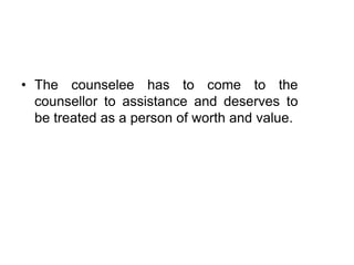 Fundamentals of counselling psychology | PPTX