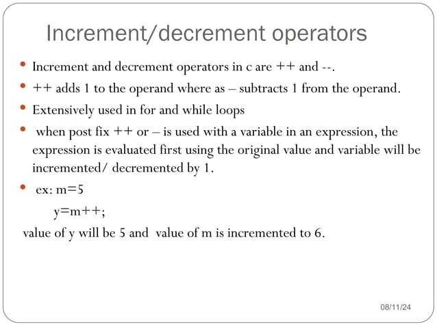 Fundamentals of c programming techniques | PPT