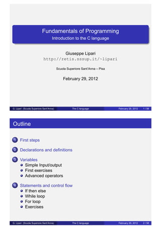 Fundamentals of c programming | PDF | Programming Languages | Computing