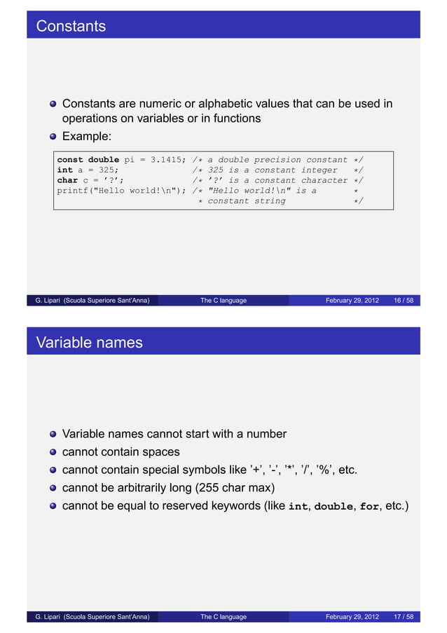 Fundamentals of c programming | PDF | Programming Languages | Computing