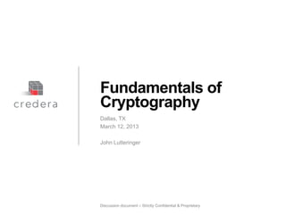 Fundamentals of Cryptography | PPTX