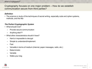 Fundamentals of Cryptography | PPTX