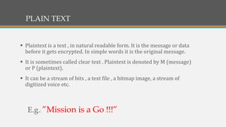 Fundamentals of cryptography workshop | PPT