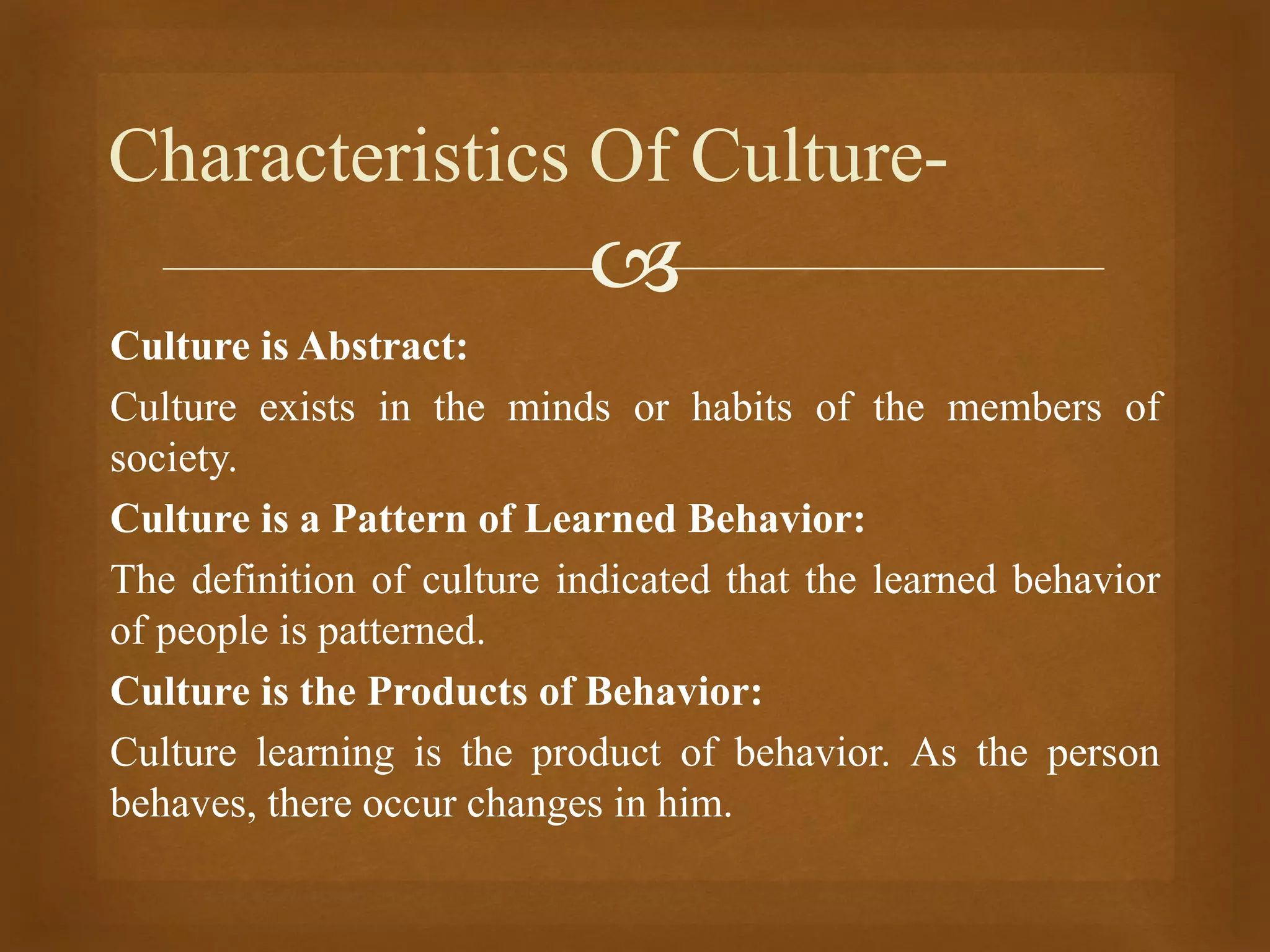 Fundamentals of culture | PPTX