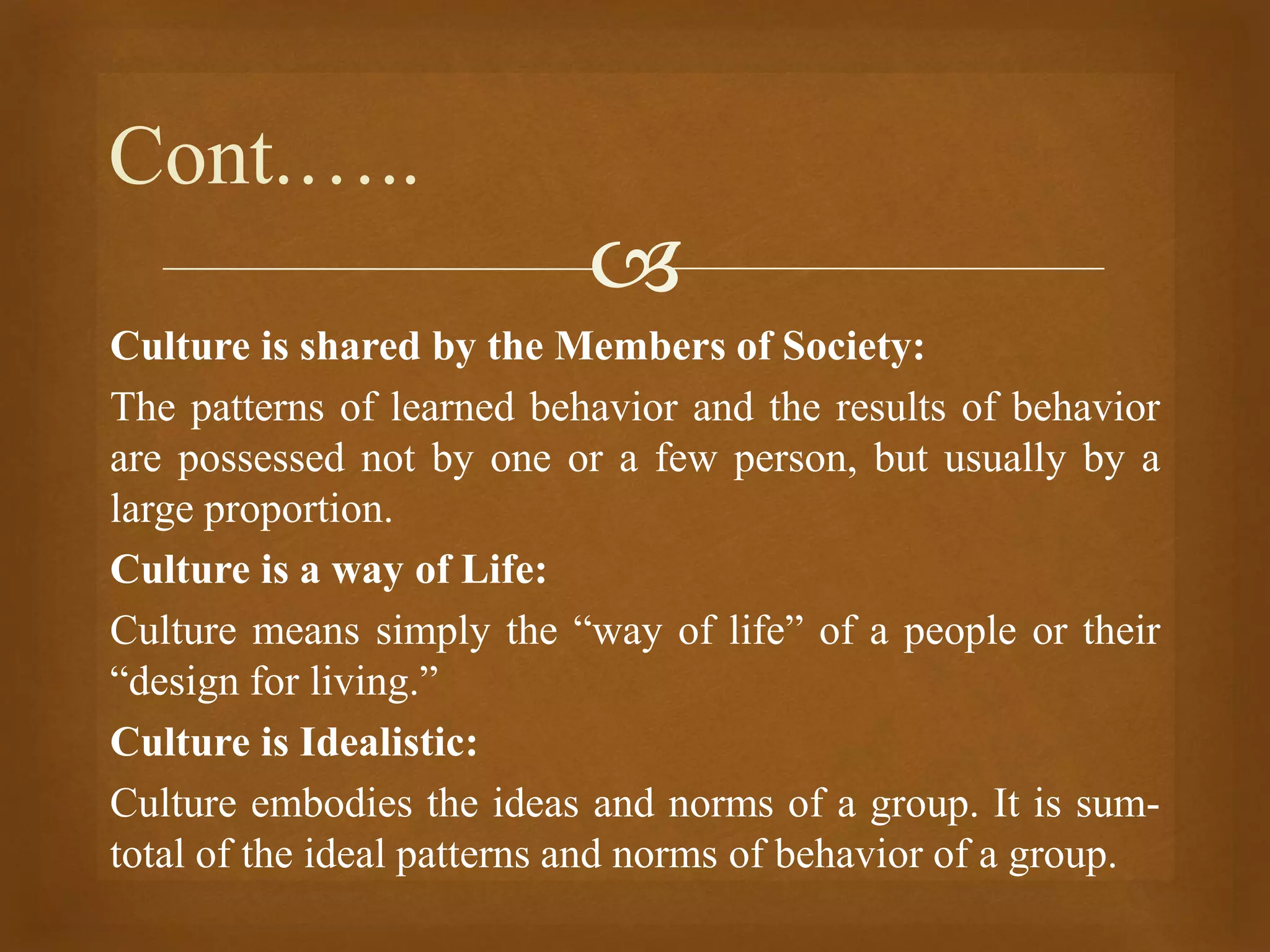 Fundamentals of culture | PPTX