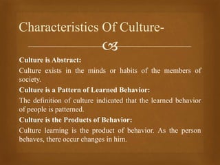 Fundamentals of culture | PPTX