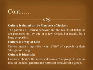 Fundamentals of culture | PPTX