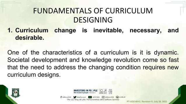 Fundamentals of Curriculum Designing.pptx | Educational Assessment | Education