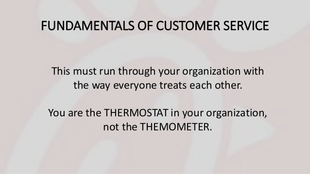 Fundamentals of Customer Service