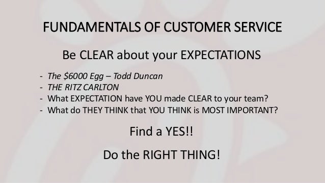 Fundamentals of Customer Service