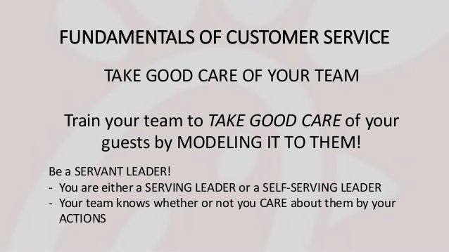 Fundamentals of Customer Service
