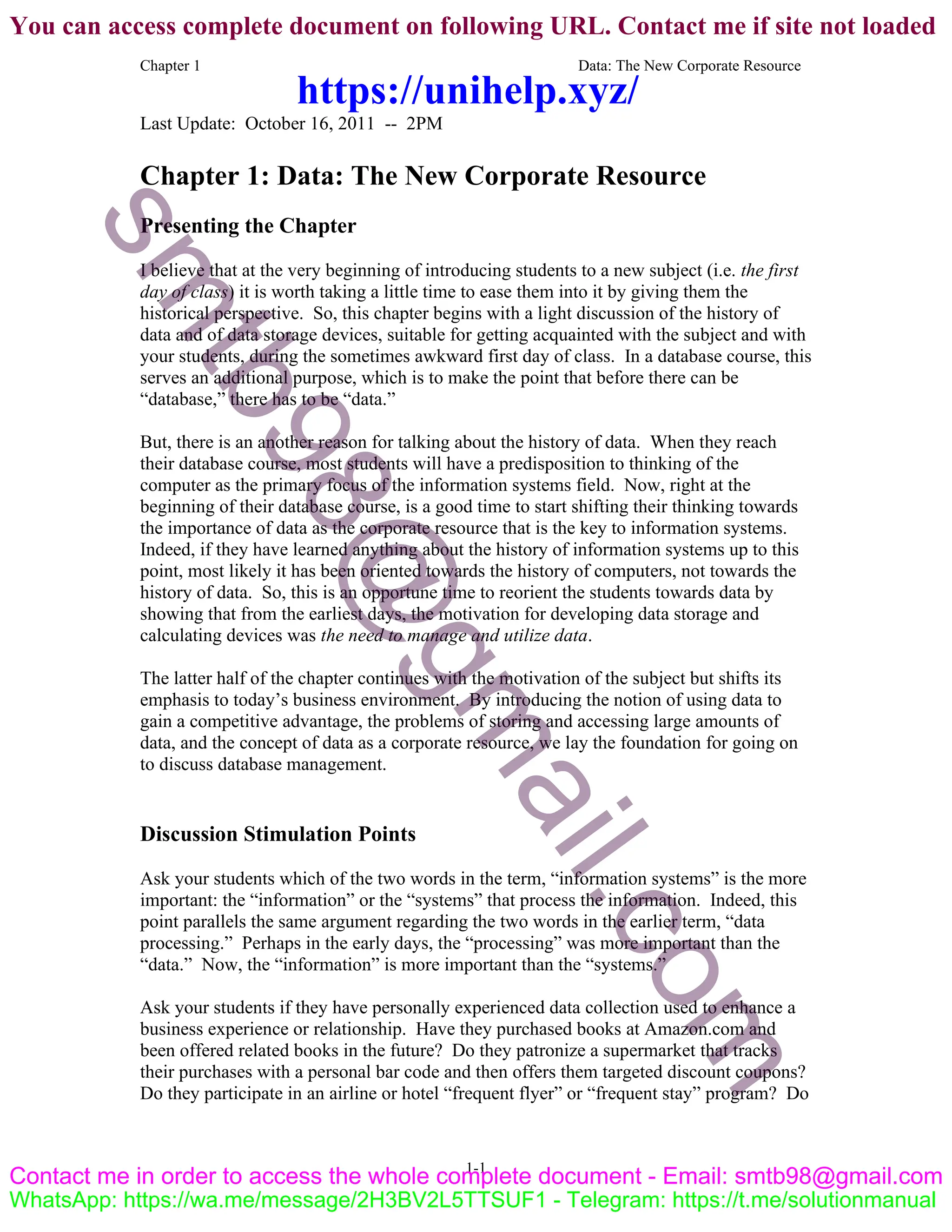 Solutions for Fundamentals of Database Management Systems by Mark Gillenson | PDF