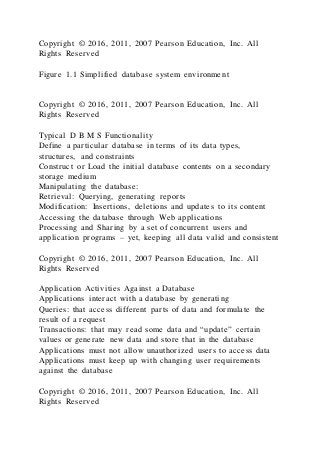 Fundamentals of Database SystemsSeventh EditionChapter 1Da | PDF