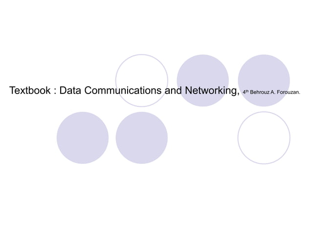 Fundamentals of data network | PPT