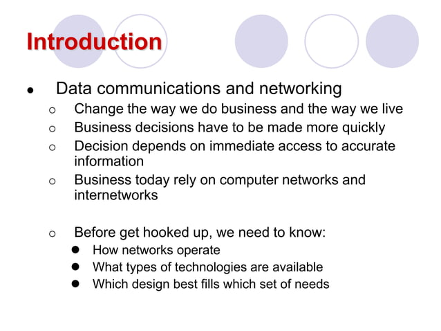 Fundamentals of data network | PPT