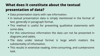 Fundamentals of data presentation | PPT