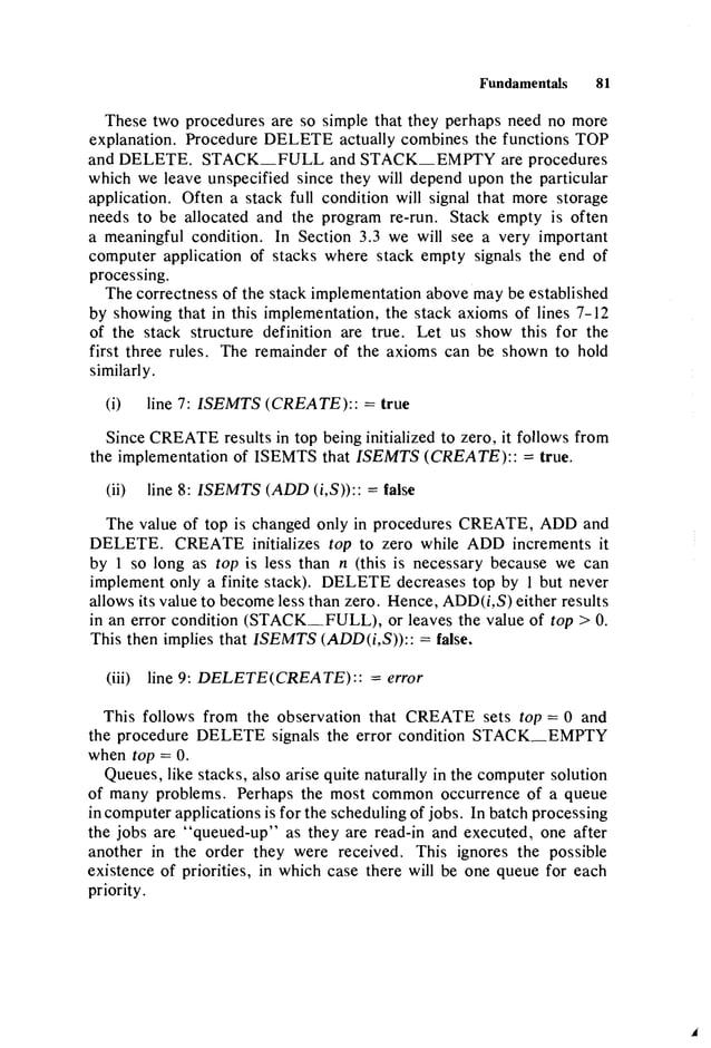 Fundamentals of Data Structure (1982) by Ellis Horowitz and Sartaj ...