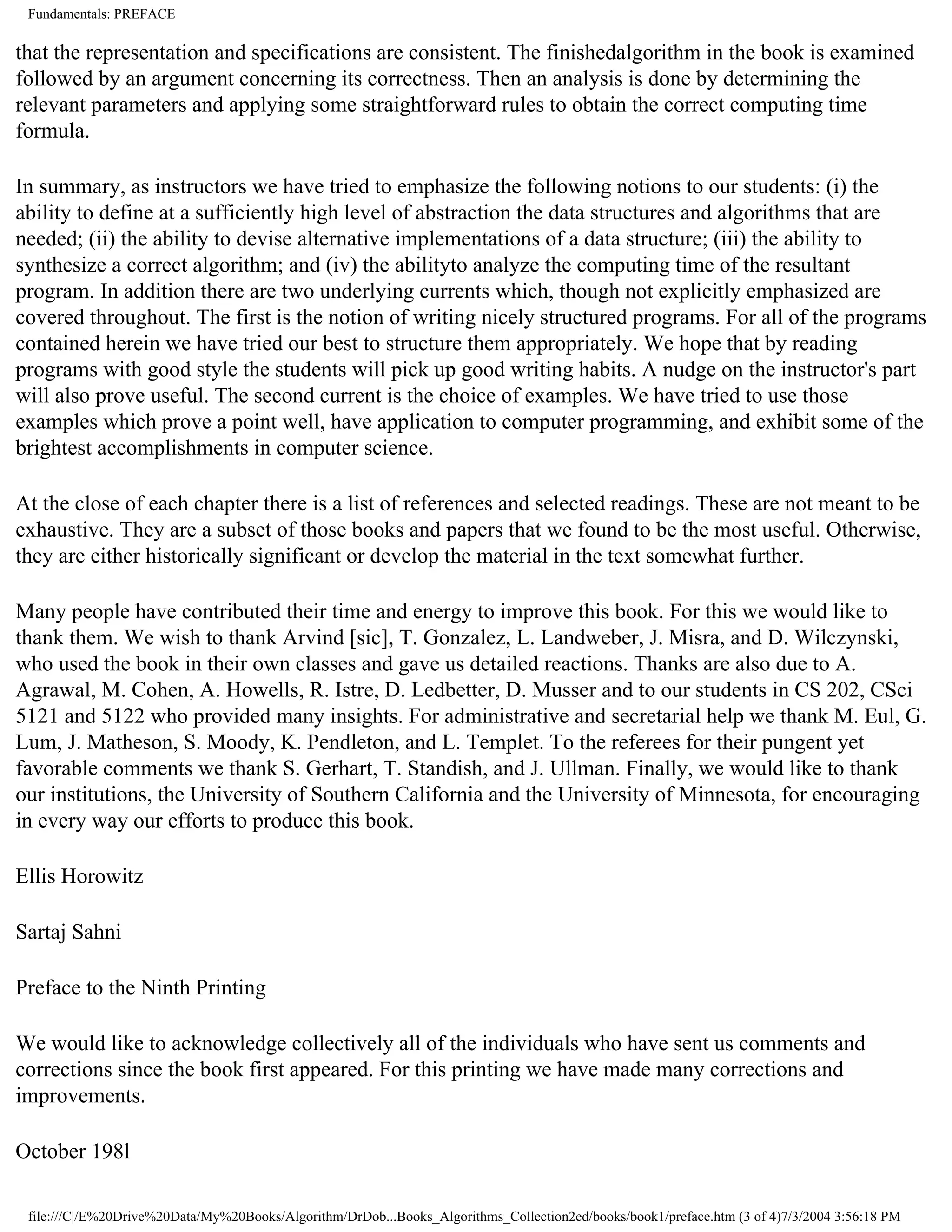 Fundamentals of data structures ellis horowitz & sartaj sahni | PDF