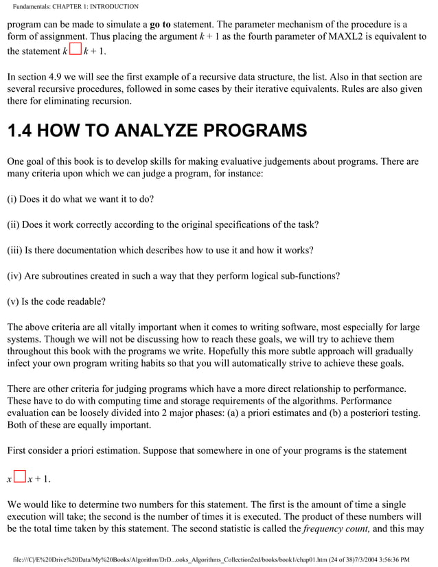 Fundamentals of data structures ellis horowitz & sartaj sahni | PDF