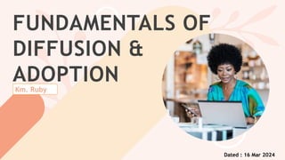 Fundamentals of Diffusion & Adoption | Microsoft Powerpoint ...