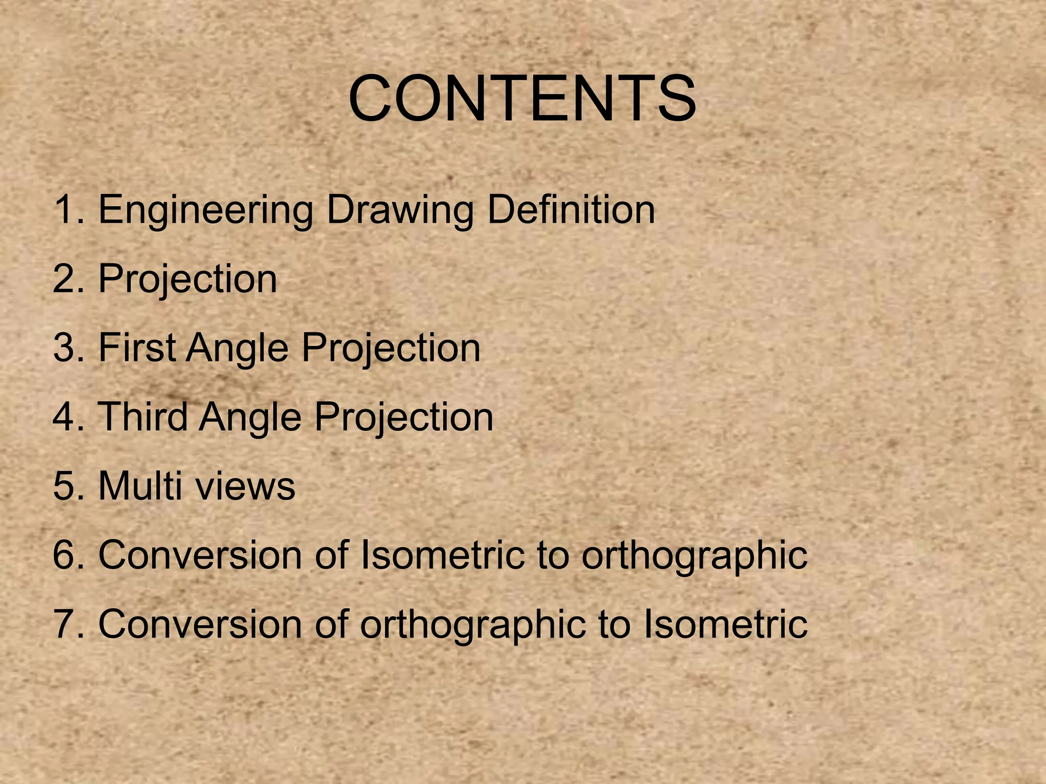 fundamentals of drawing and isometric and orthographic projection | PPTX
