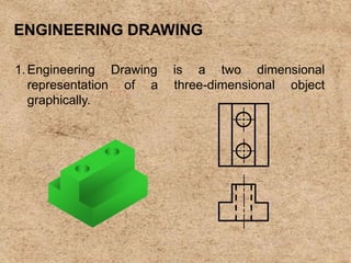 fundamentals of drawing and isometric and orthographic projection | PPTX | 3-D Graphics ...