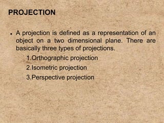 fundamentals of drawing and isometric and orthographic projection | PPTX | 3-D Graphics ...