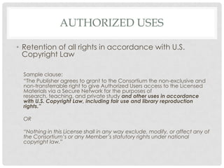 Fundamentals of e-resource licensing | PPT