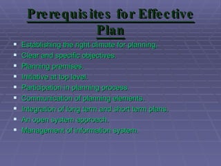 Fundamentals Of Effective Planning | PPT