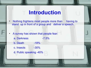 Fundamentals of effective public speaking | PPT