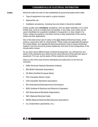 Fundamentals of electrical distribution | PDF