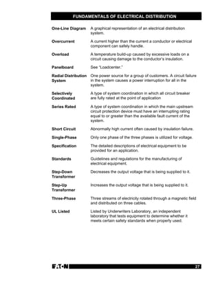 Fundamentals of electrical distribution | PDF