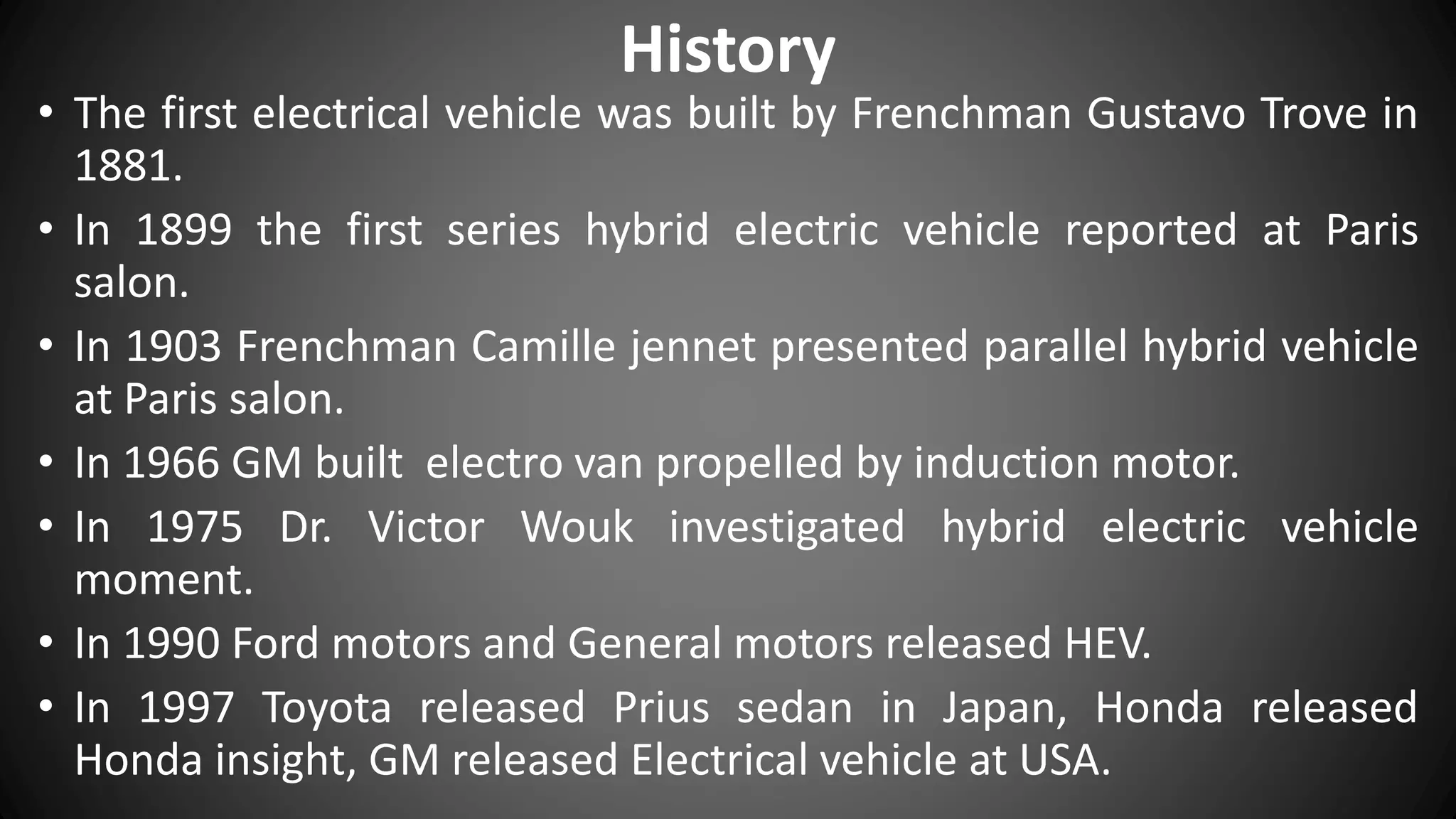 Fundamentals of electric and hybrid vehicles | PPTX